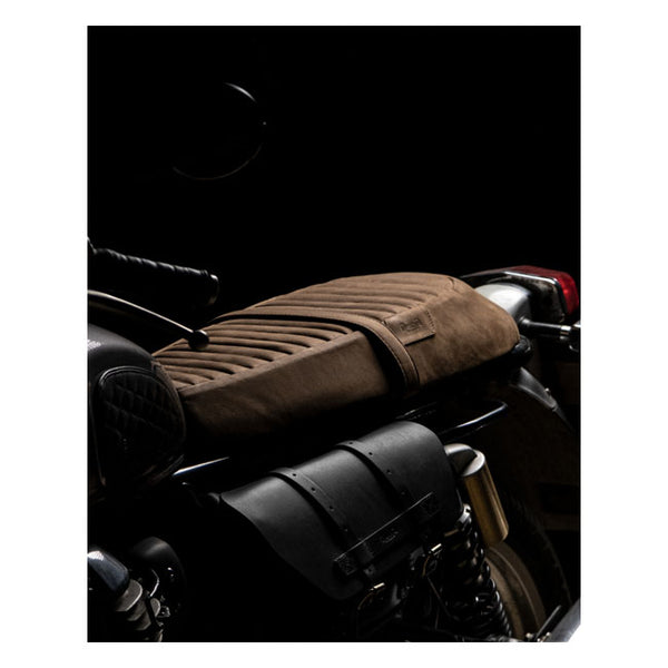 Trip Machine Touring Seat Royal Enfield Twins - brown suede - Vickers ...