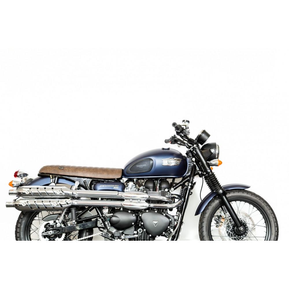 The "Essential" Tuck n Roll Leather Slim Seat - Brown - Vickers ...