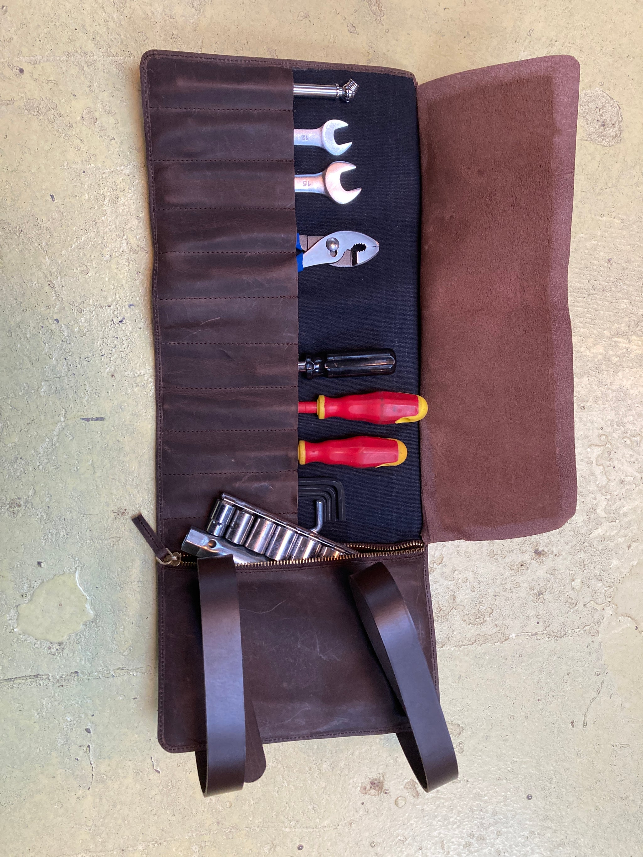 Vickers Motorcycle Co. - Leather Tool Roll - Vickers Motorcycle Co. - a ...