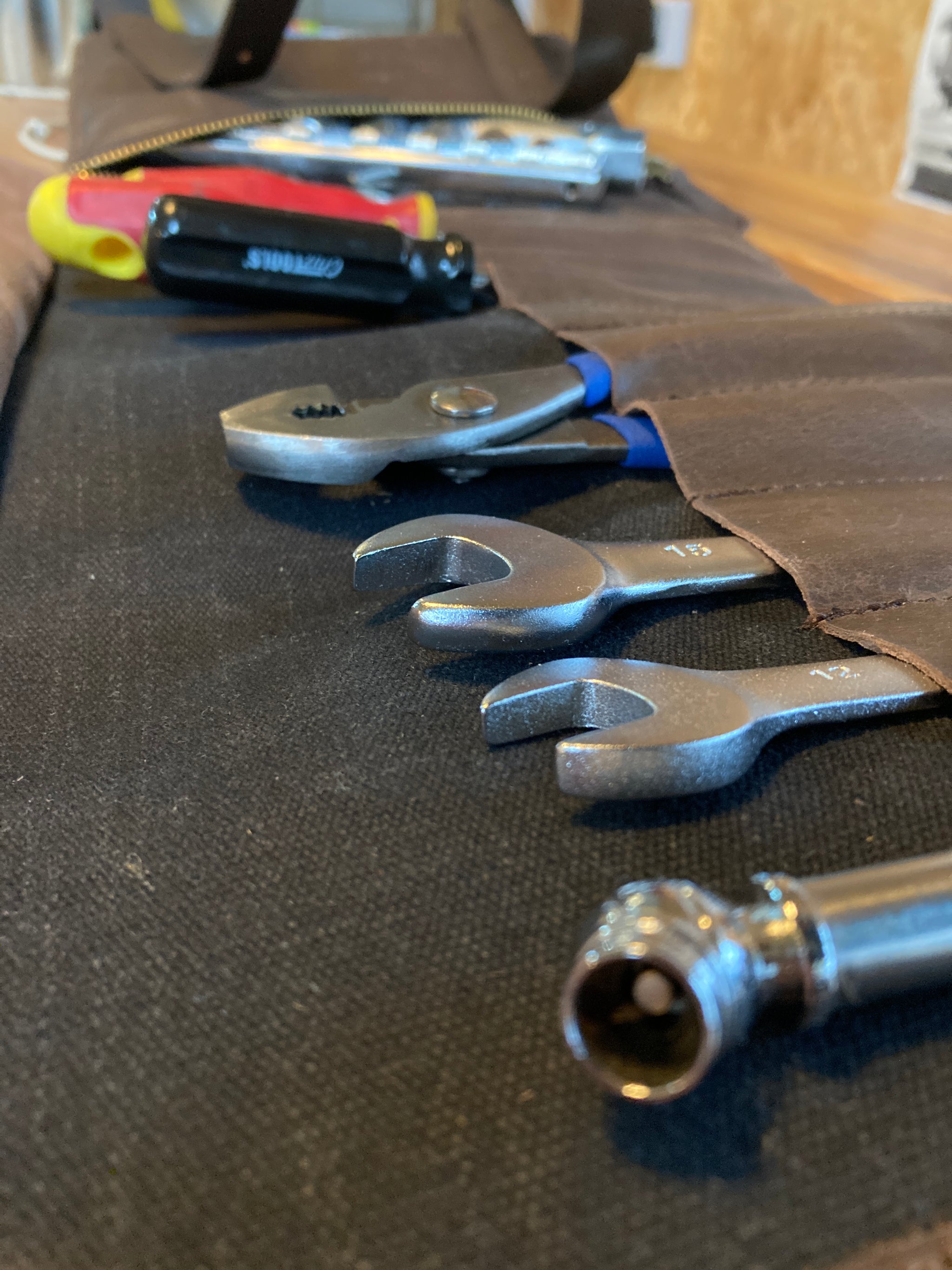 Vickers Motorcycle Co. - Leather Tool Roll - Vickers Motorcycle Co. - a ...