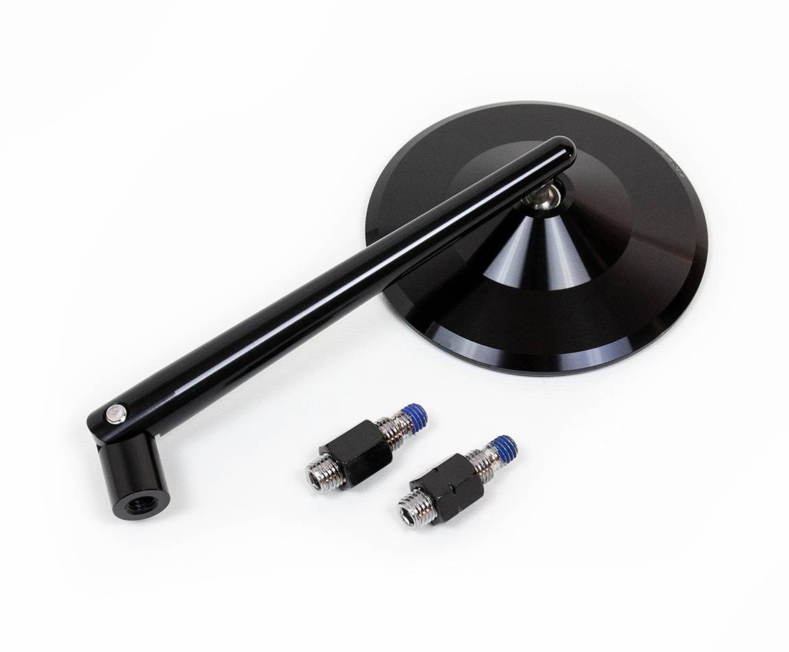 Classic round mirror - Black - Vickers Motorcycle Co. - a Retro Culture ...