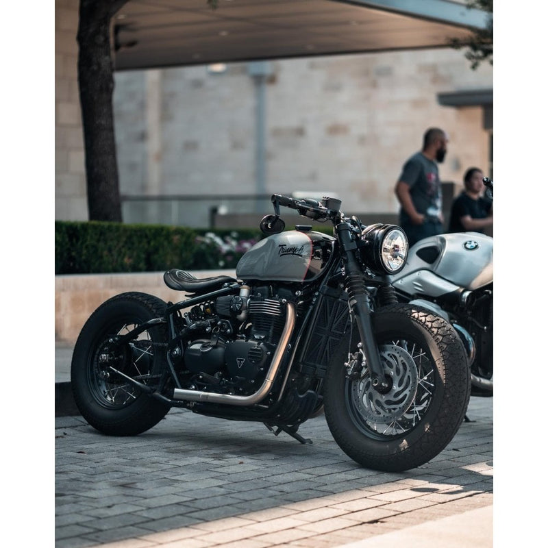 Defender MKII Sump Guard (Bobber) - BLACK - Vickers Motorcycle Co. - a ...