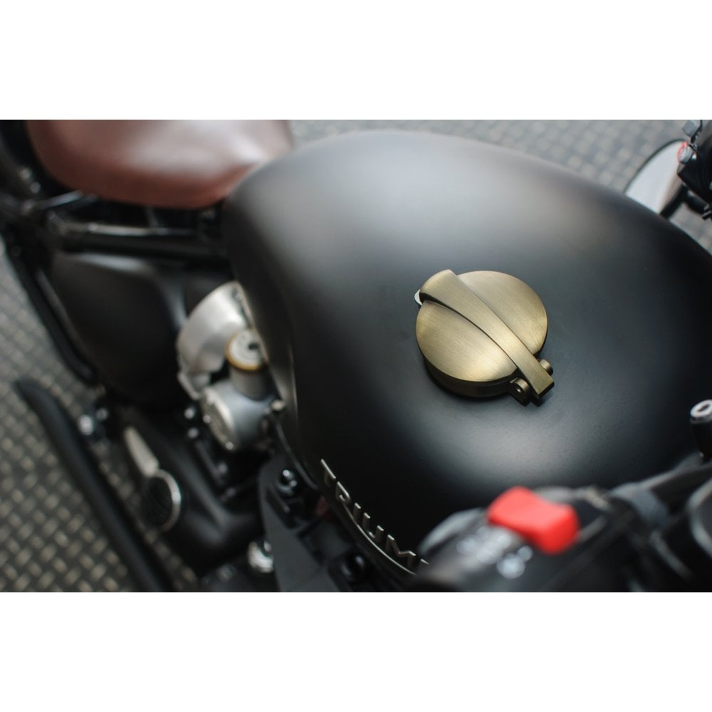 Monza Fuel Cap Kit for Triumph and HD - Brass Plate - Vickers ...